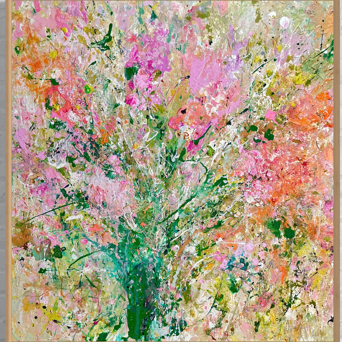 'Wedding Frenzy' I 36 x 36 Painting – lizahathawaymatthews