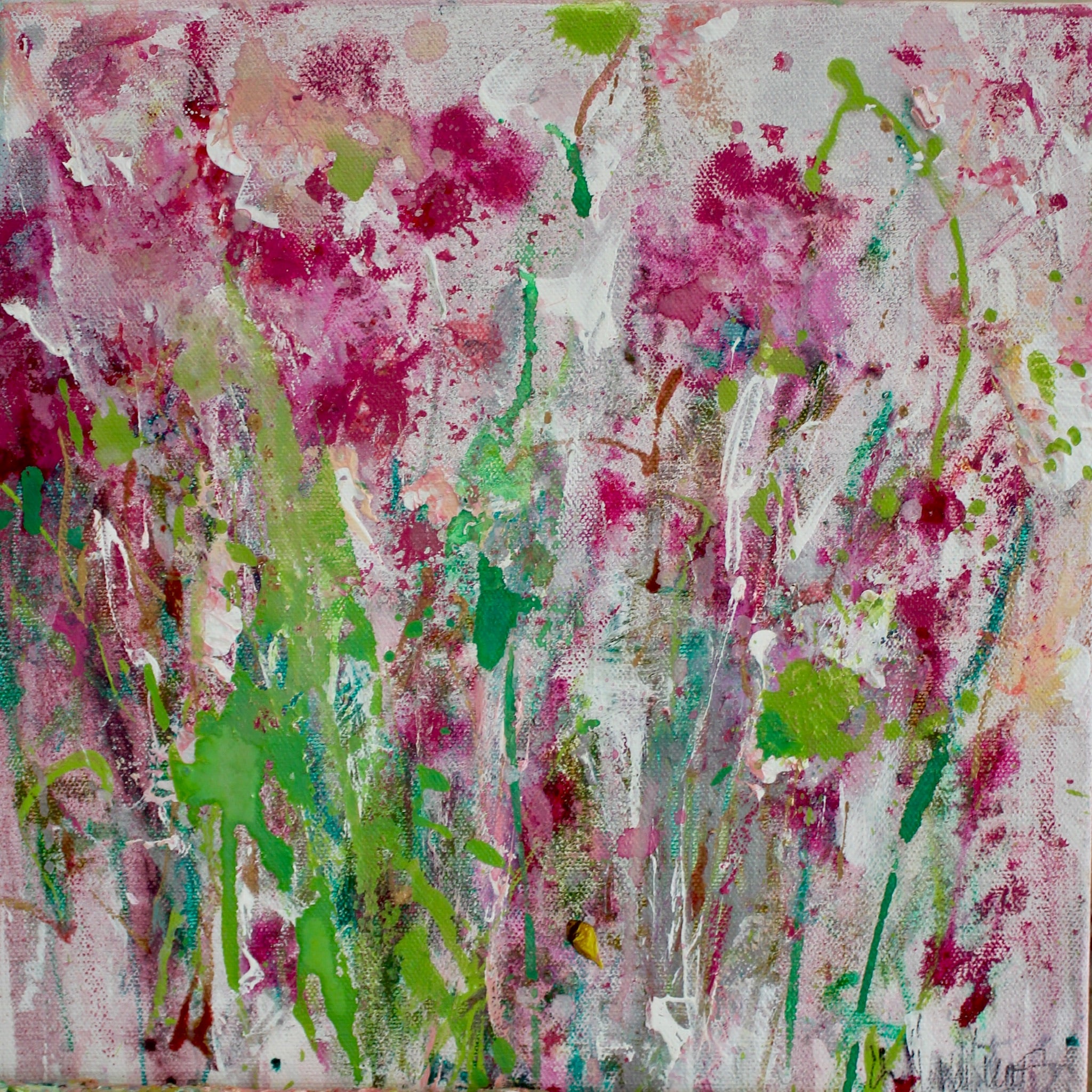 ‘Crepe Myrtle’ 12 x 12 Painting – lizahathawaymatthews